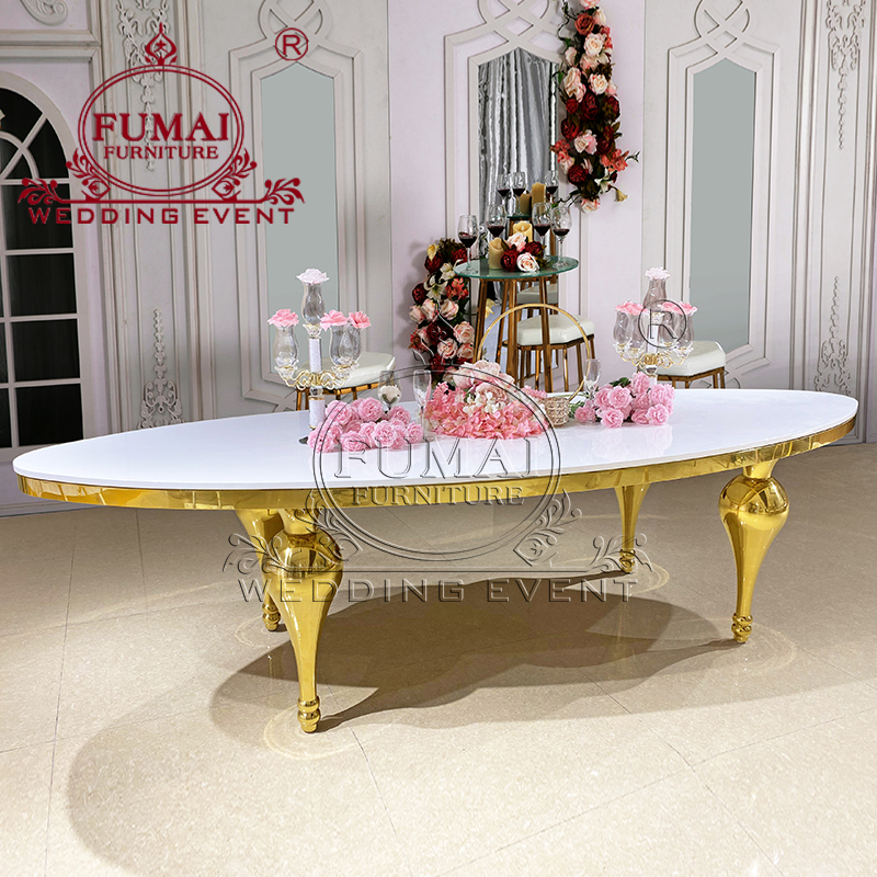 Oval table for wedding hot sale design - Fumai Furniture