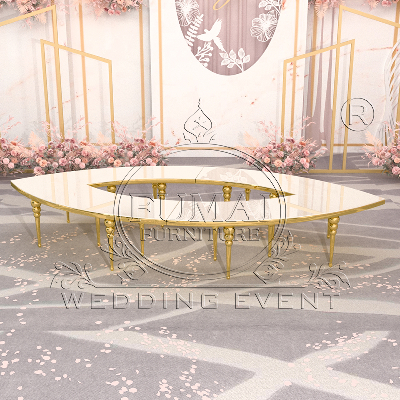 Half moon banquet table luxury for weddings - Fumai