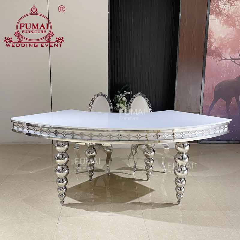 Half moon table gold for wedding ceremony - Fumai