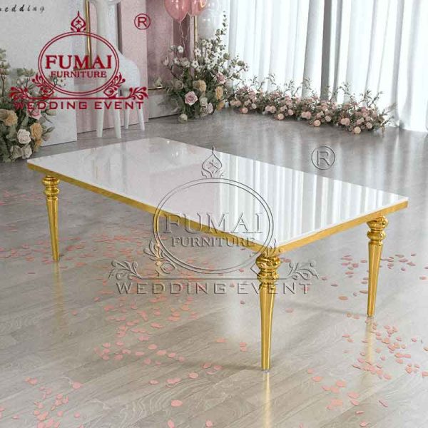 Stainless Steel Restaurant Tables With White MDF - Fumai