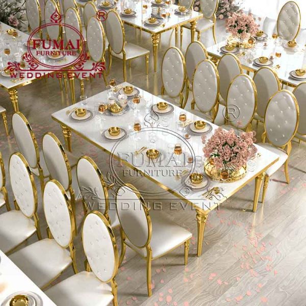 Stainless Steel Restaurant Tables With White MDF - Fumai