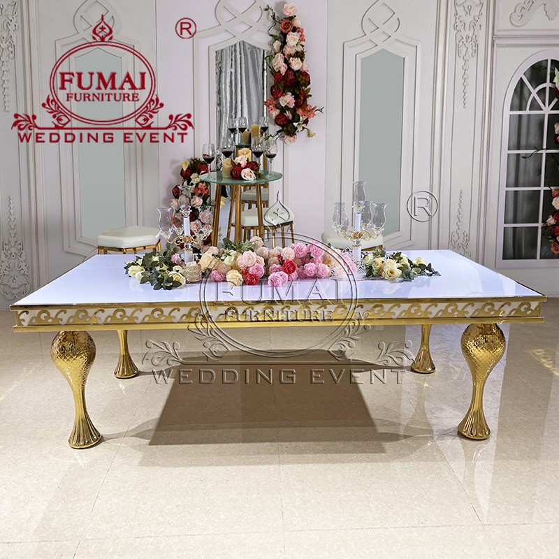 Mdf top event table with Mermaid tail legs - Fumai