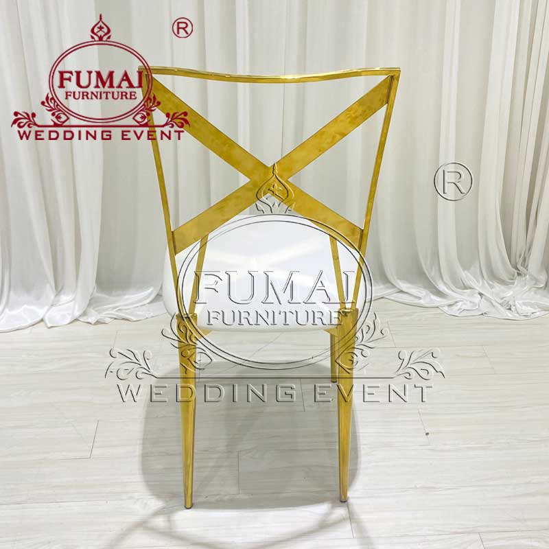 Marriage Chair Cross Back Design For Weddings - Fumai