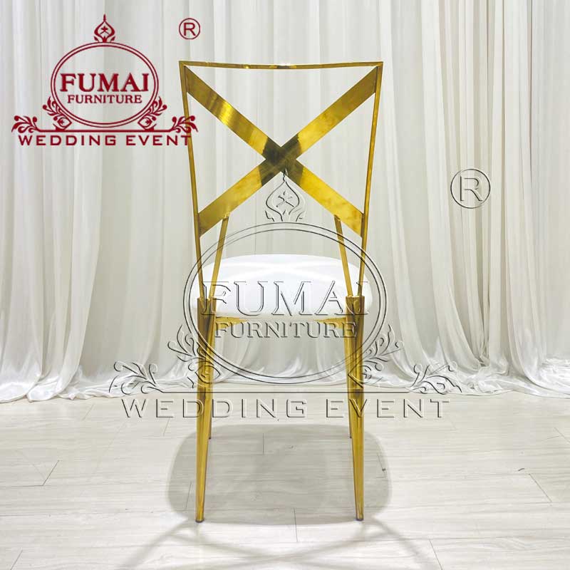 Marriage Chair Cross Back Design For Weddings - Fumai