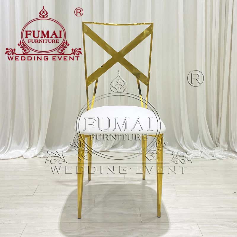 Marriage Chair Cross Back Design For Weddings - Fumai