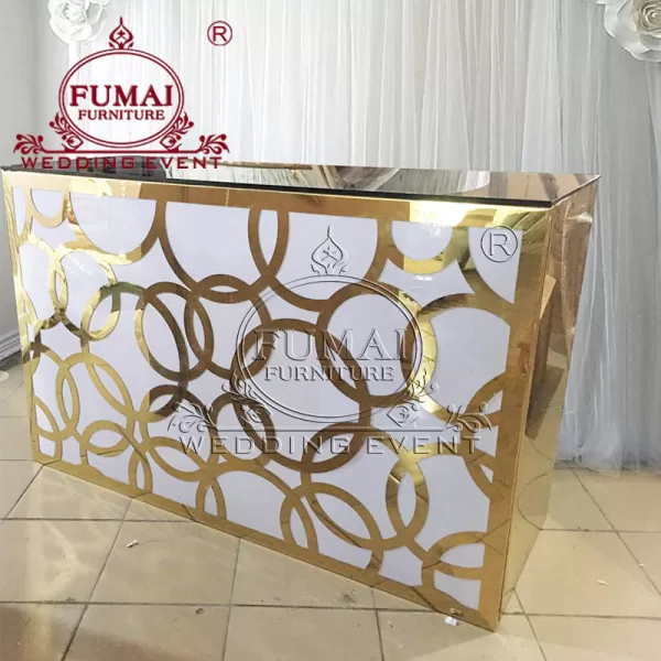 Bar Counter Table Design Countless Circles Pattern - Fumai