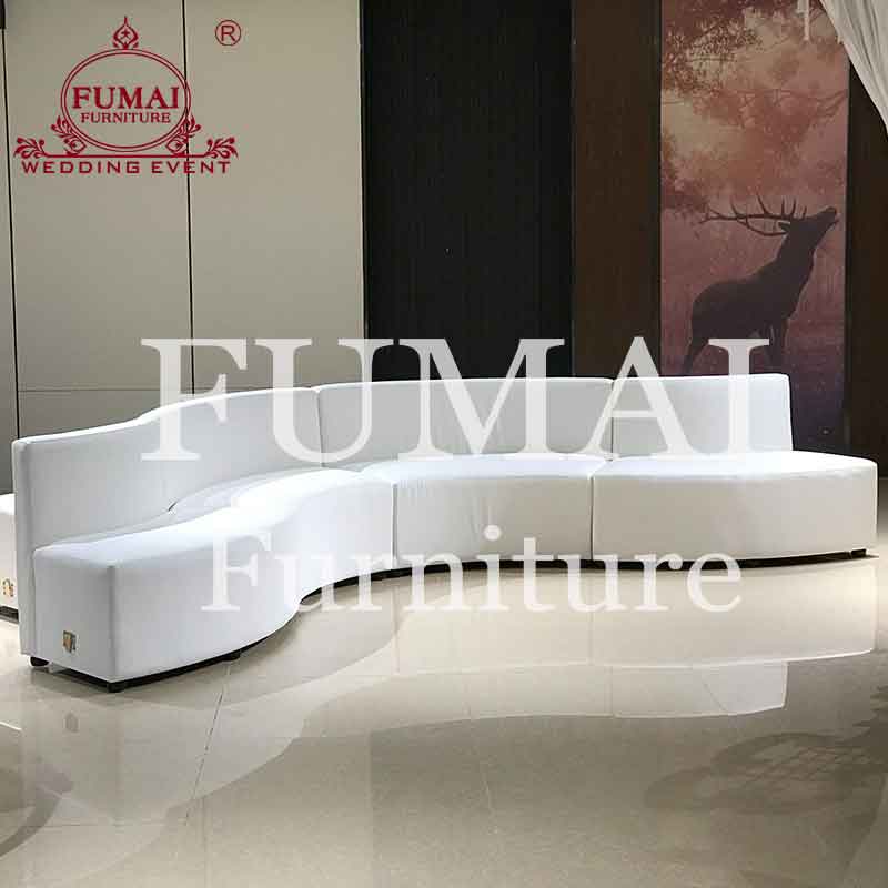Wedding sofa set design white curved shape - Fumai