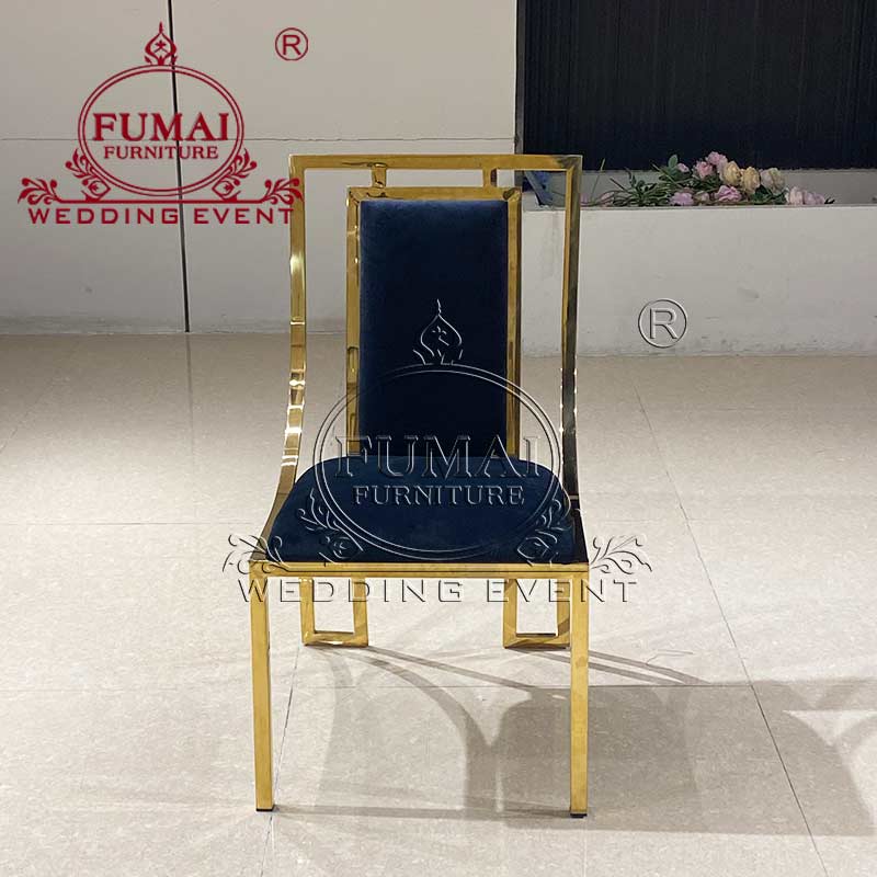 Luxury Wedding Event Chairs Black Velvet Seat Supplier-Fumai