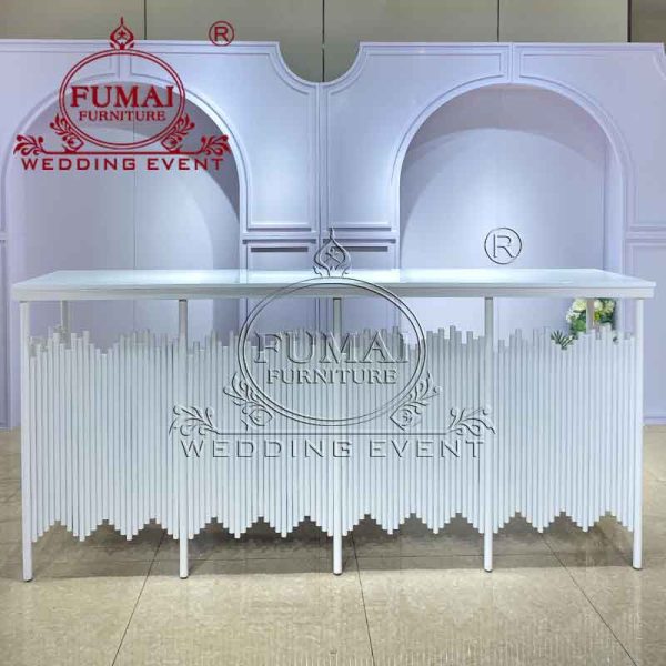 White Bar Counter Wedding Cocktail Parties Use - Fumai