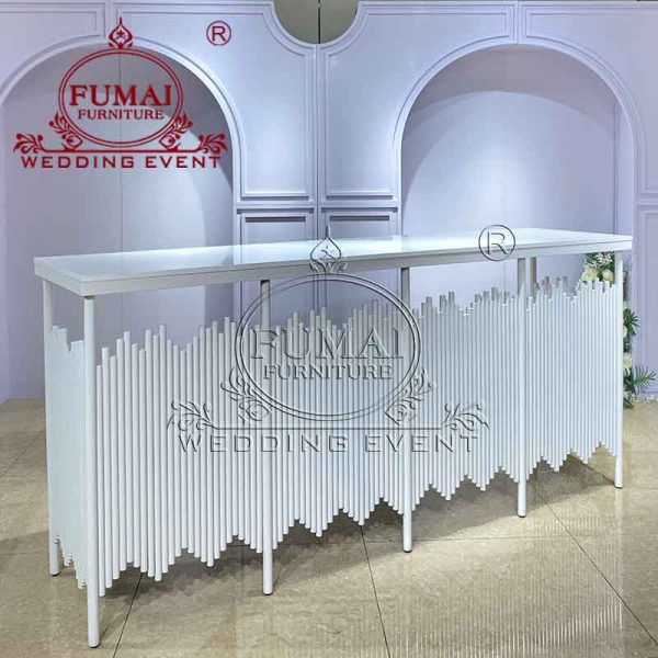 White Bar Counter Wedding Cocktail Parties Use - Fumai