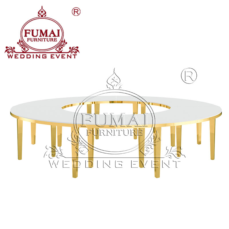 Marriage Hall Dining Table Large Round Shape Design - Fumai