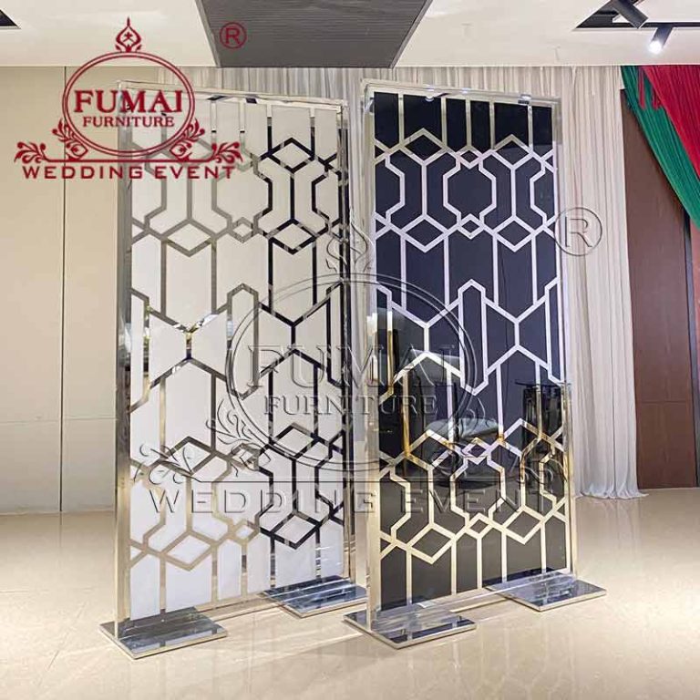 Backdrop For Events Silver Frame With White Panel-Fumai