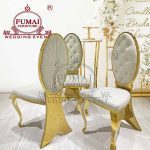 Leather Dining Chairs High Back Mermaid Tail Design - Fumai