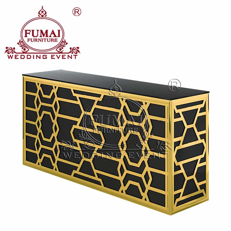 Modern Bar Cabinets Stainless Steel Metal Frame