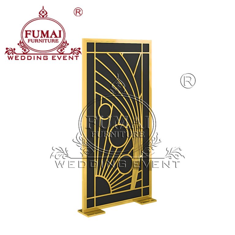 Wedding Panel Backdrop Curved Lines Design-Fumai