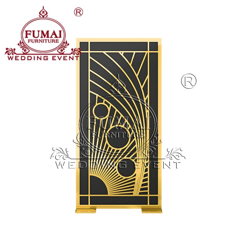 Wedding Panel Backdrop Curved Lines Design-Fumai