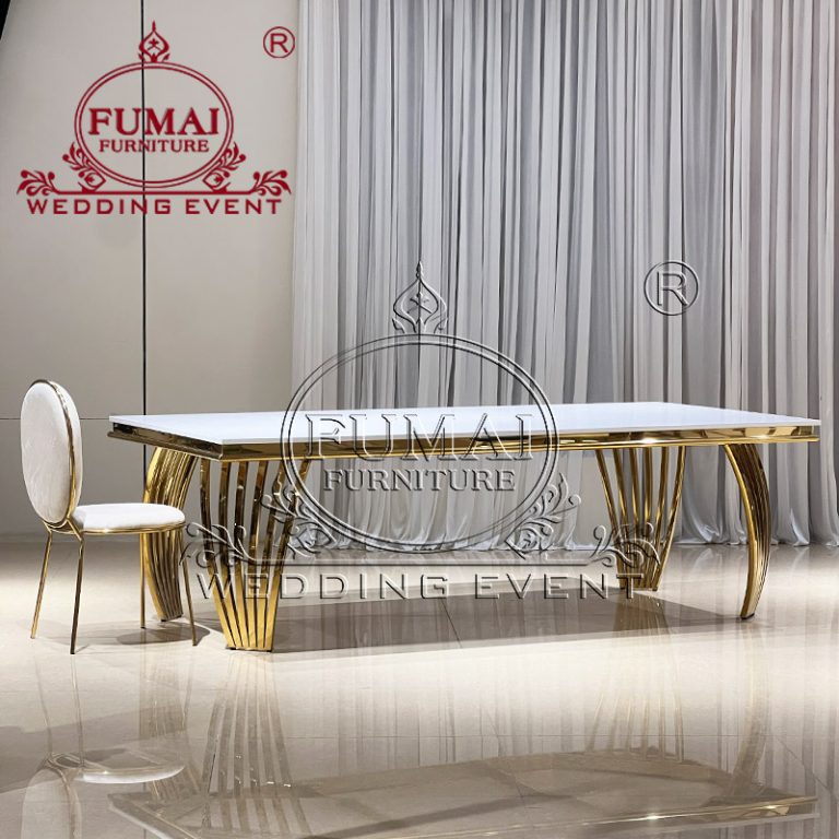 Commercial Banquet Tables with Rectangle MDF Top - Fumai